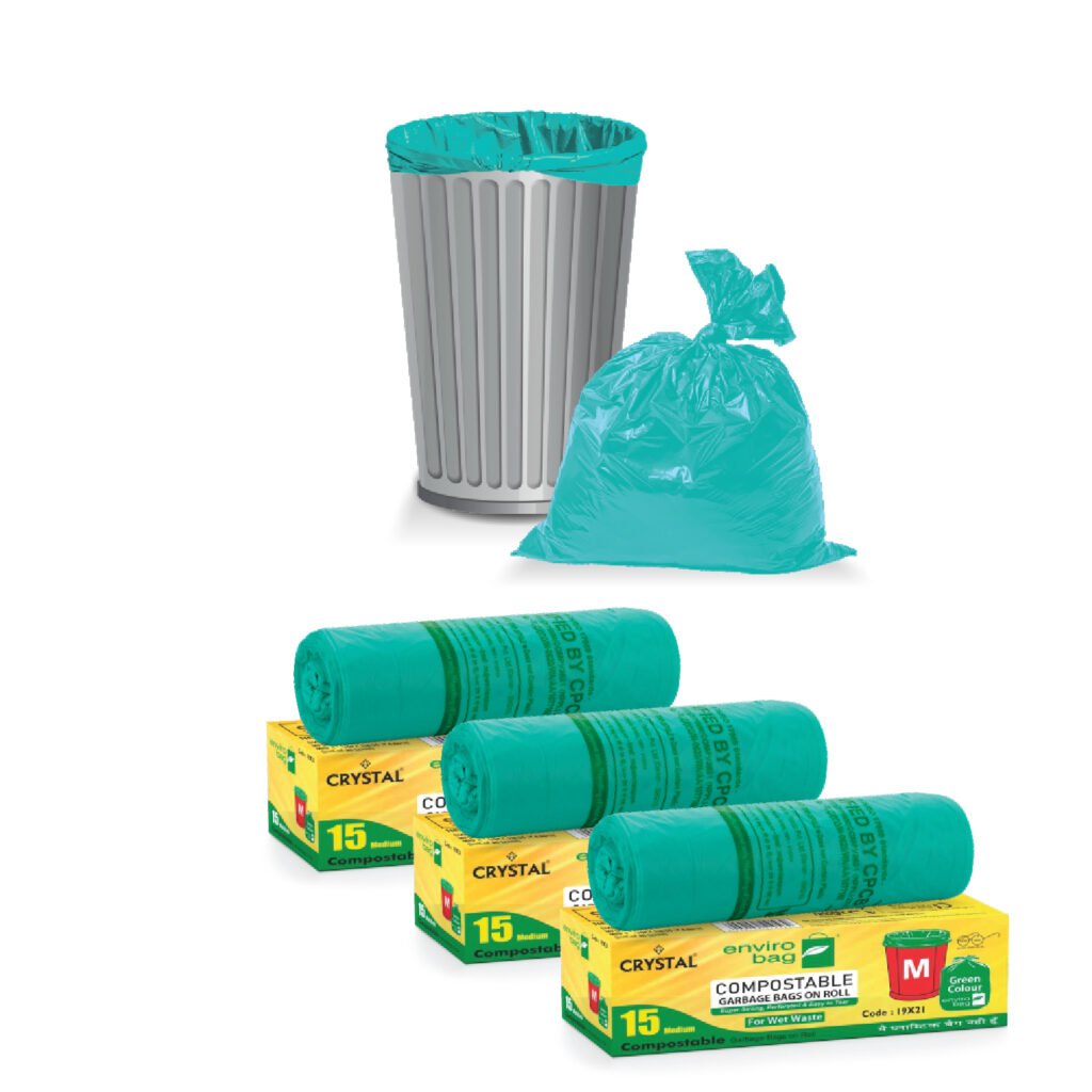 Buy Compostable | Biodegradable Medium Green Garbage Bags
